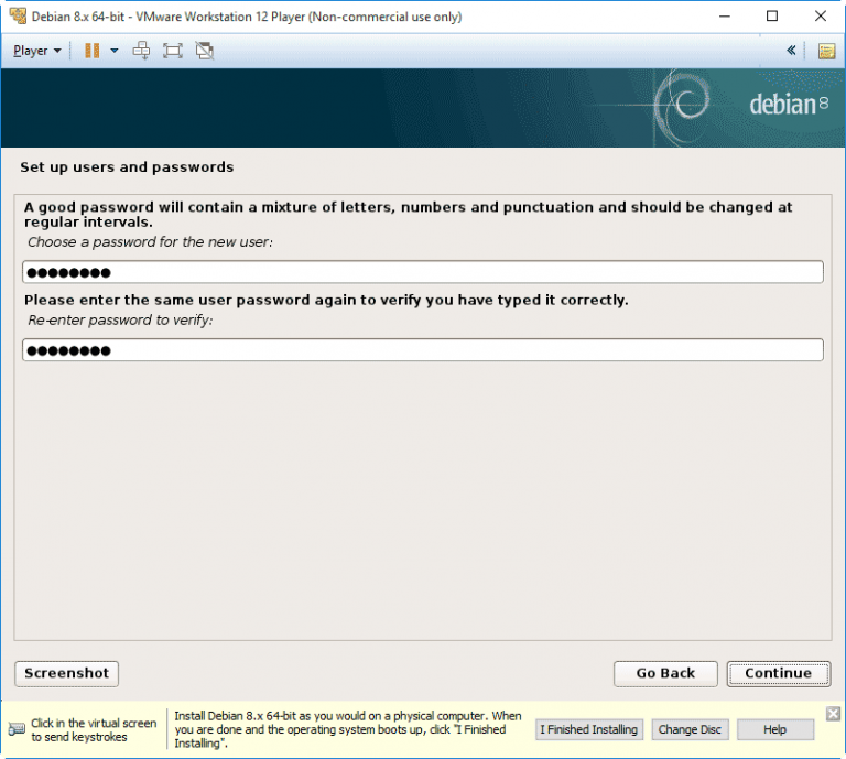 Install Debian Virtual Machine in VM Workstation Player