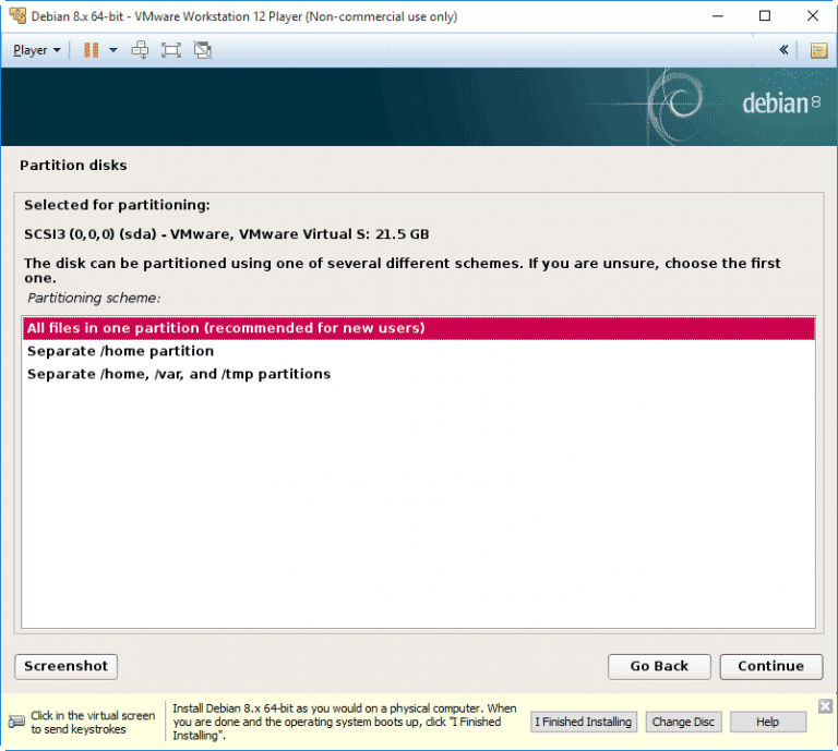 Install Debian Virtual Machine In Vm Workstation Player