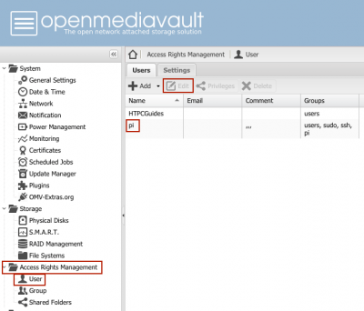Install OpenMediaVault Raspberry Pi NAS Server Minibian