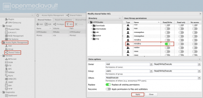 Install MiniDLNA Plugin OpenMediaVault
